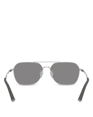 Oliver Spencer R-17 Aviator Sunglasses By - Silver