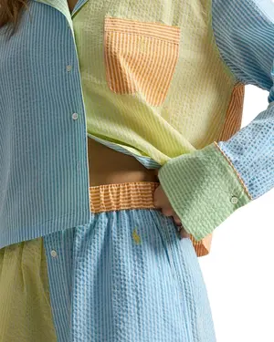 Polo Ralph Lauren Mixed Seersucker Short Pajama Set