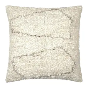 SURYA Jagged Decorative Pillow - Cream