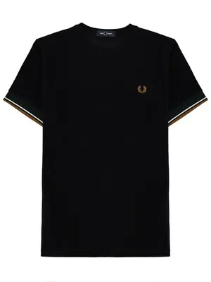 Fred Perry T-shirt With Logo - Black