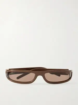Rick Owens Rectangle-frame Sunglasses - Brown