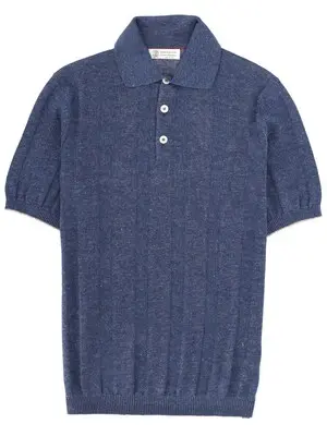 Brunello Cucinelli Linen Knit Polo Shirt