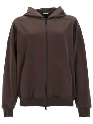 Brunello Cucinelli Hooded Zip-up - Brown