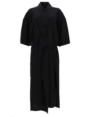 LEMAIRE Asymmetrical Dress - Black