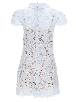 SELF-PORTRAIT Lace Mini Dress - Azure