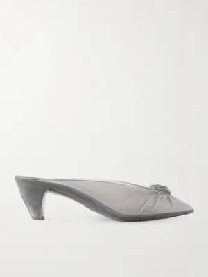 Chloé Ruched Tpu Mules - Gray