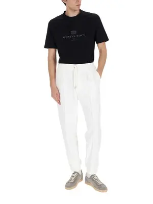 Brunello Cucinelli Cotton Jogger Pants - White