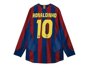 Nike Fc Barcelona Ronaldinho #10 2005/06 Reissue Home Jersey