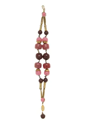 Chanel Gripoix Glass Chain Link Bracelet - Multi
