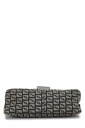 Fendi Zucchino Canvas Shoulder Bag - White