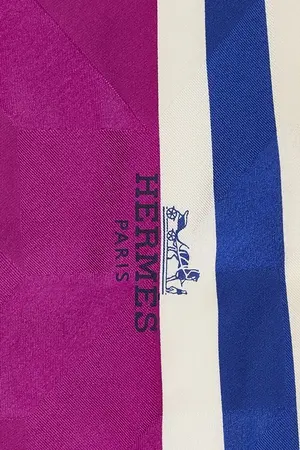 Hermès Multicolor Silk Triangle Scarf