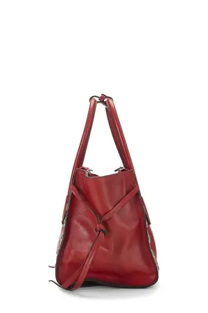 Prada Calfskin Studded Twin Pocket Tote