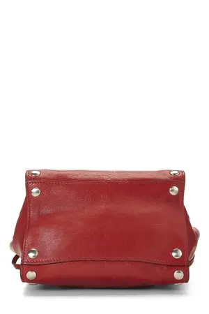 Prada Calfskin Studded Twin Pocket Tote