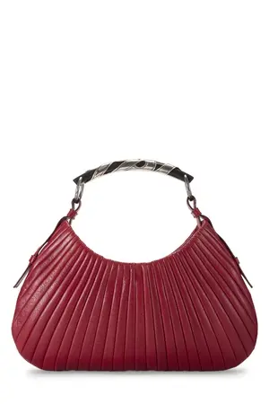 Saint Laurent Leather Pleated Mombasa