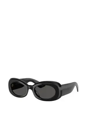 Oliver Spencer Oval-frame Sunglasses - Black