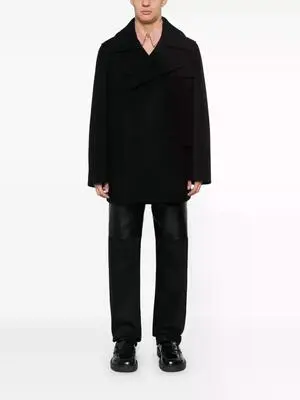 JIL SANDER Felted Double-breasted Wool Coat