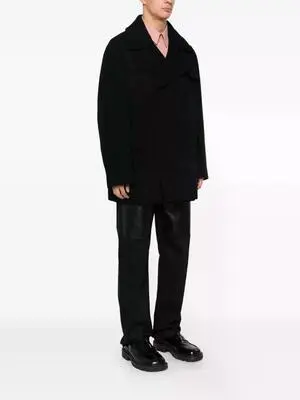 JIL SANDER Felted Double-breasted Wool Coat
