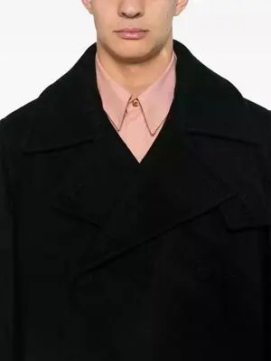 JIL SANDER Felted Double-breasted Wool Coat