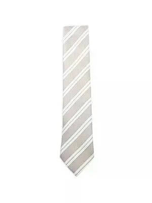 Zegna Striped Tie - Neutrals