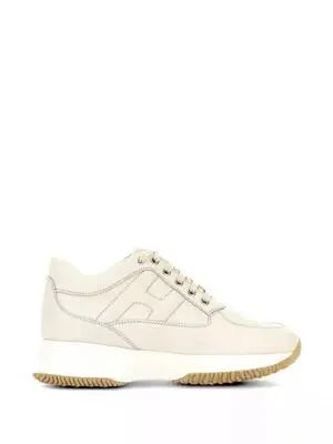 Hogan Interactive Logo-panel Sneakers - Neutrals
