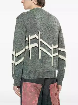 Junya Watanabe Cow-appliqué Cardigan