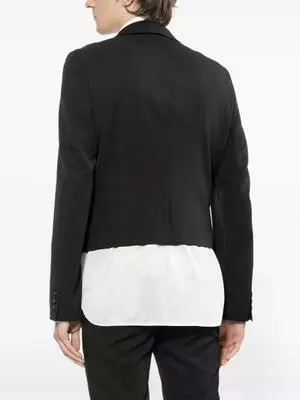 Comme Des Garçons Cropped Double-breasted Blazer - Black