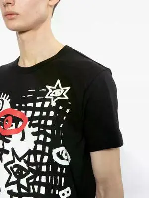 Comme Des Garçons Graphic-print Round-neck T-shirt