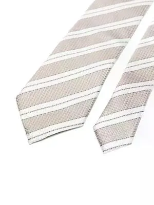 Zegna Striped Tie - Neutrals