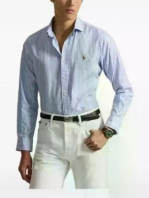 Polo Ralph Lauren Striped Long-sleeve Shirt - Blue