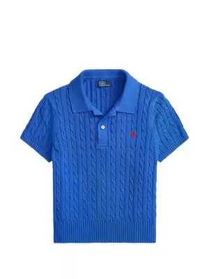Polo Ralph Lauren Cable-knit Polo Shirt - Blue
