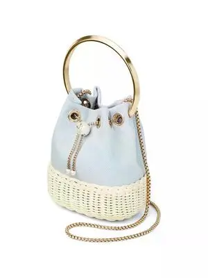 JIMMY CHOO Bon Bon Riviera Mix Bucket Bag - Blue