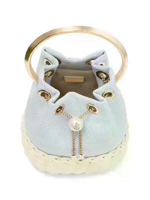 JIMMY CHOO Bon Bon Riviera Mix Bucket Bag - Blue