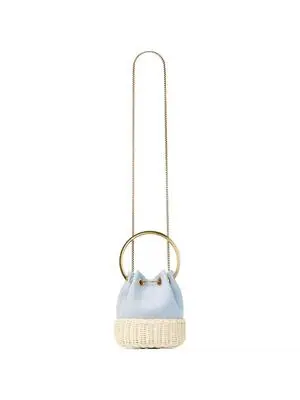 JIMMY CHOO Bon Bon Riviera Mix Bucket Bag - Blue