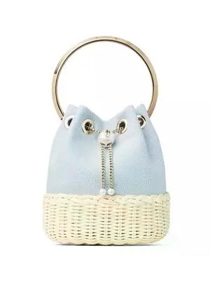 JIMMY CHOO Bon Bon Riviera Mix Bucket Bag - Blue