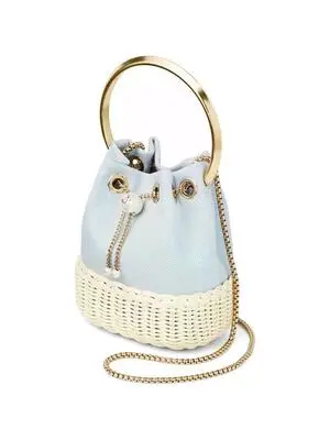 JIMMY CHOO Bon Bon Riviera Mix Bucket Bag - Blue
