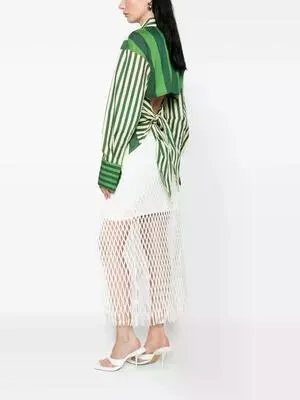 SIMONMILLER Loch Striped Button-up Shirt