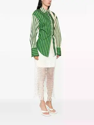 SIMONMILLER Loch Striped Button-up Shirt