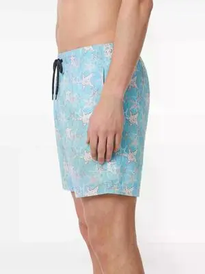 DRUMOHR Starfish Print Swim Shorts - Blue