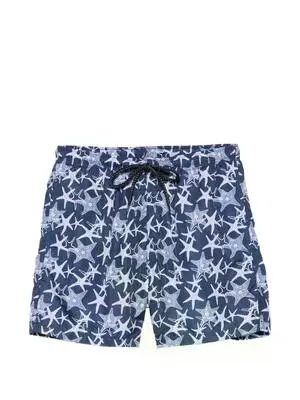 DRUMOHR Starfish-print Swim Shorts - Blue