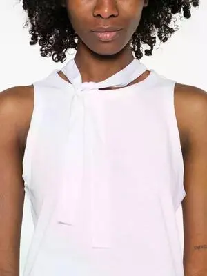 Sandro Sleeveless Ruffle Top - White