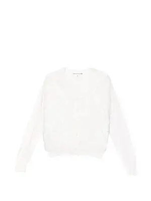 Comme Des Garçons Ribbon-design Ruffle Cardigan - Neutrals