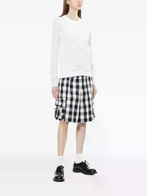 Comme Des Garçons Ribbon-design Ruffle Cardigan