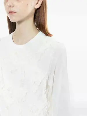 Comme Des Garçons Ribbon-design Ruffle Cardigan