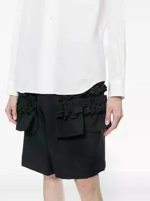 Comme Des Garçons Ruffle Knee-length Shorts