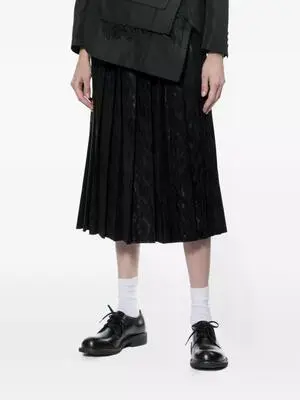 Junya Watanabe Lace Pleated Skirt
