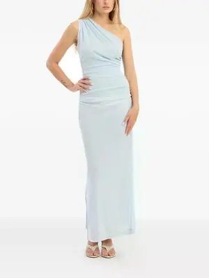 ROTATE BY BIRGER CHRISTENSEN One Shoulder Draped Maxi Dress