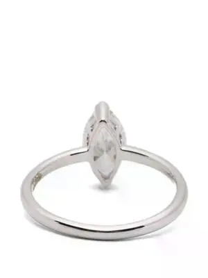 PERSEE 9k White Gold Diamond Ring - Silver