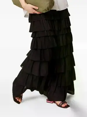TWINSET Long Ruffled Lace Skirt
