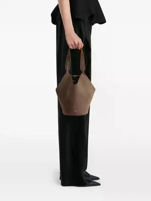 Khaite Mini Lotus Suede Tote Bag - Neutrals