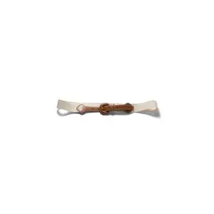 Miu Miu Leather And Cord Belt - Beige/cognac
